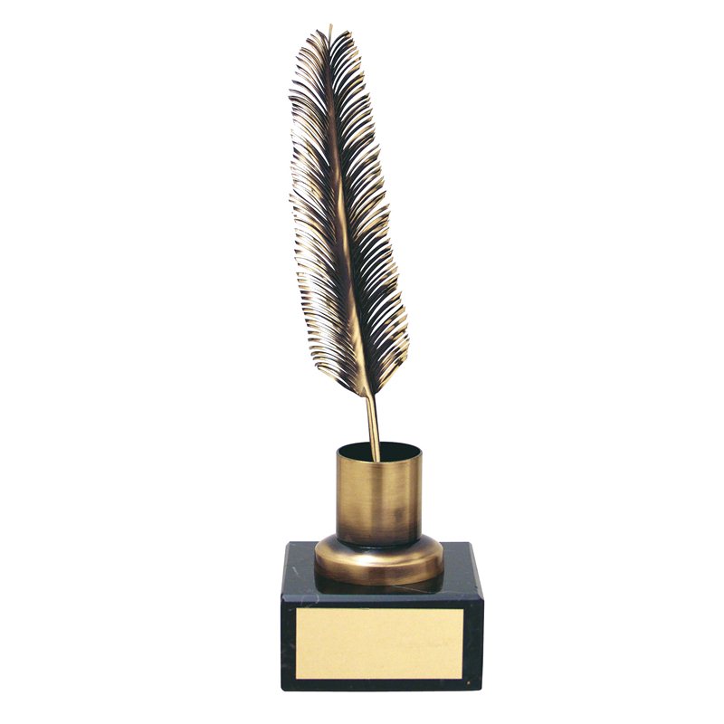 Trofeo literatura pluma varios tamaños. Ref - B284 - Trofeos Marvi